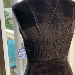 Free People | Intimates & Sleepwear | Free People Celine Bralette Black ...